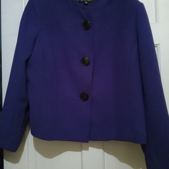 Kasper | Jackets & Coats | Kasper Royal Blue Womens Suit Jacket Lined ...